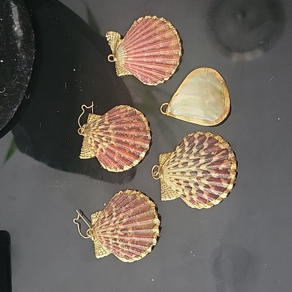 18K GOLD | Jewelry | Seashells Dipped In 8k Gold | Poshmark